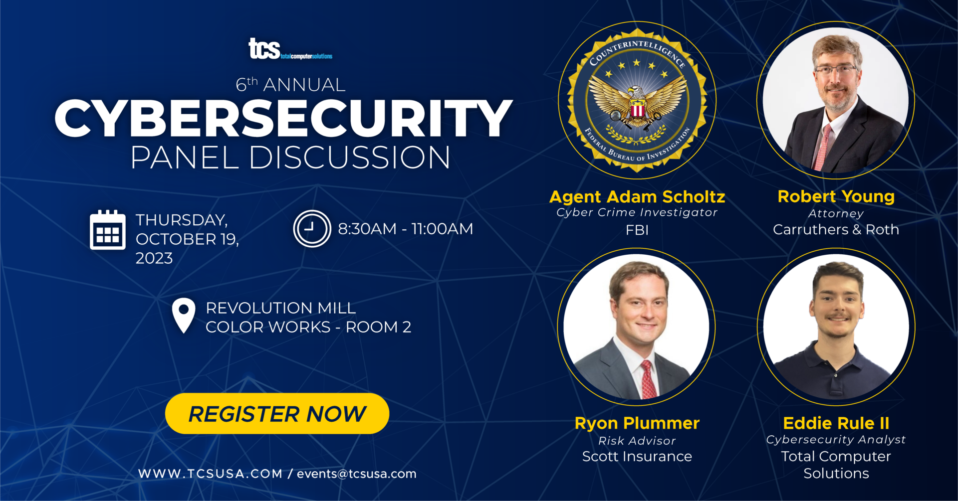 TCS Presents: 6th Annual Cybersecurity Panel - Total Computer Solutions
